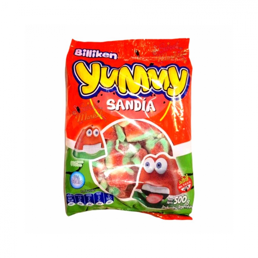 Billiken Yummy Gomitas Sandia 500g