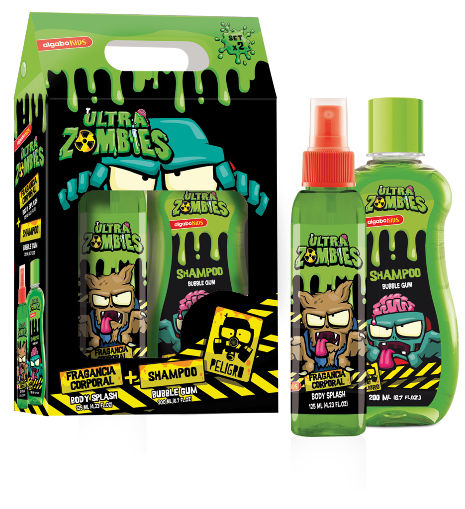 Algabo body splash + shampoo Personajes