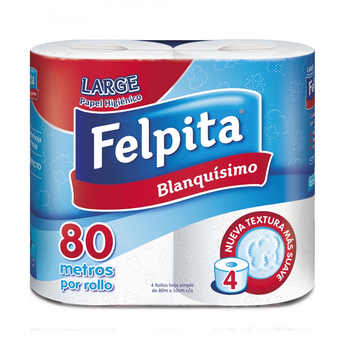 Felpita Papel Higiénico 80m