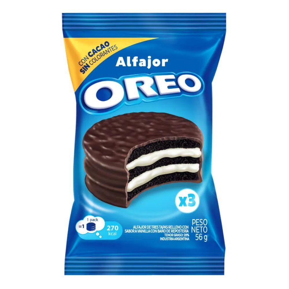 Oreo Alfajor Triple Pack x 6u