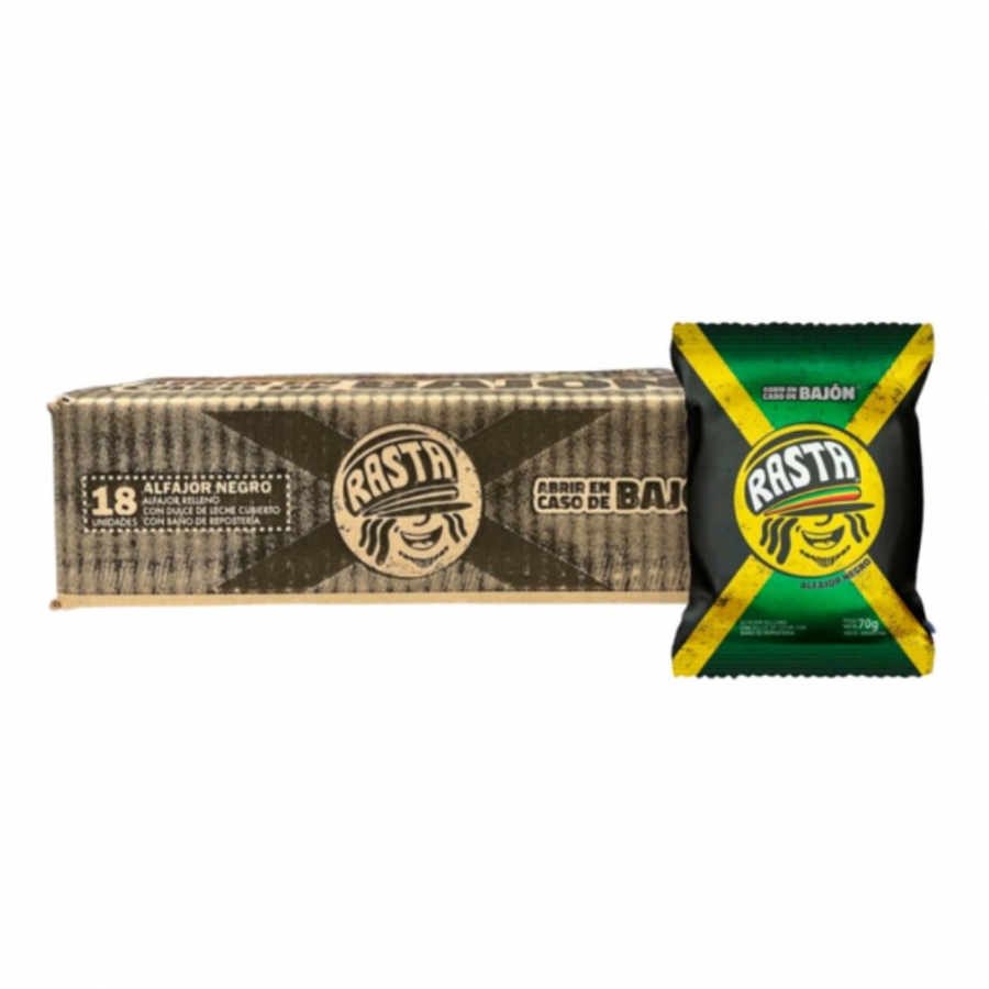Rasta Alfajor Caja x 18u
