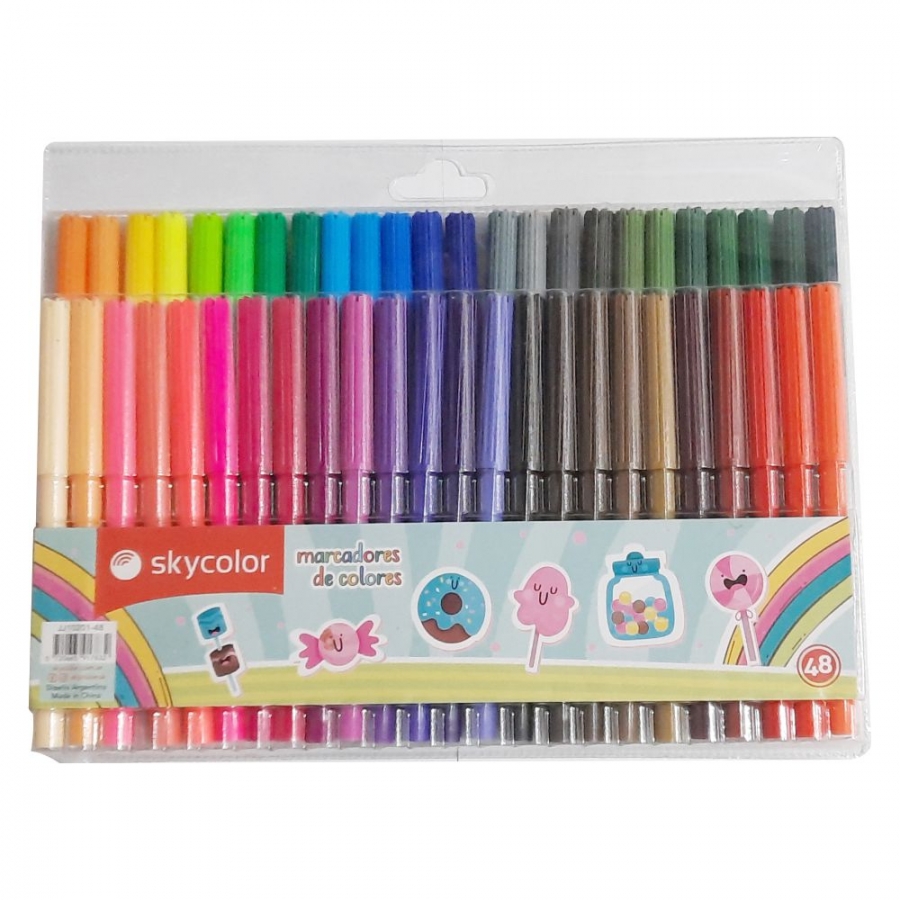 Skycolor Fibras de Colores x 48u