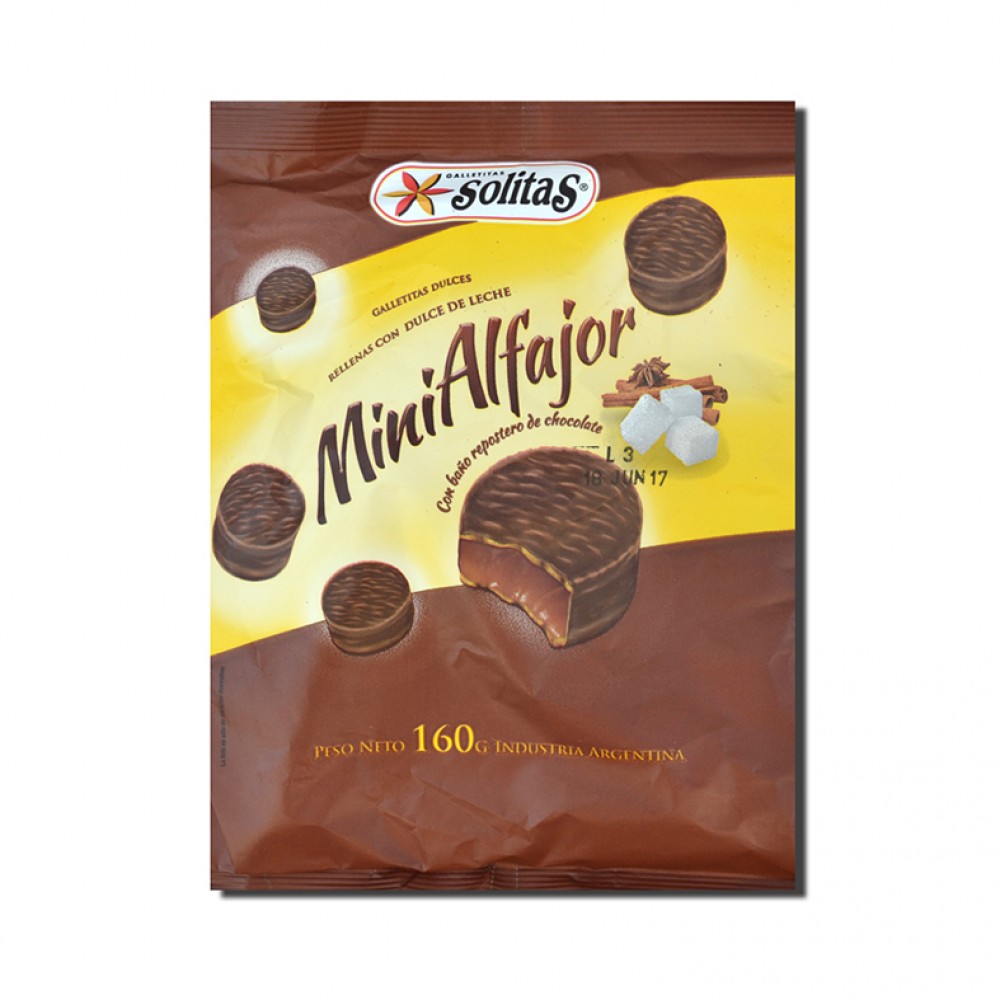 Solitas Mini Alfajor Negro 160g